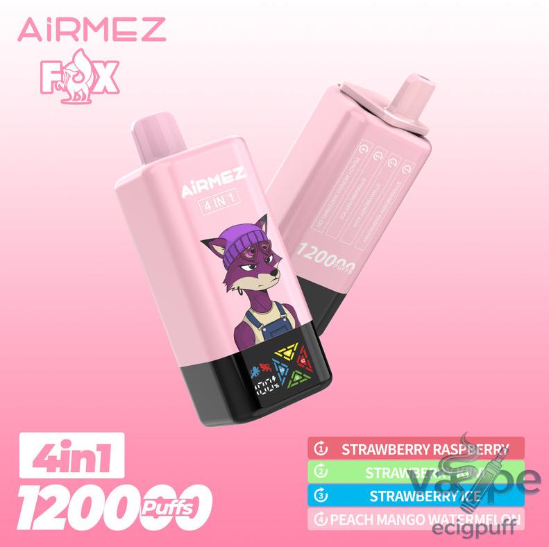 Airmez FOX 4-IN-1 Disposable Vape - 120K Puffs | Rechargeable Kit ...